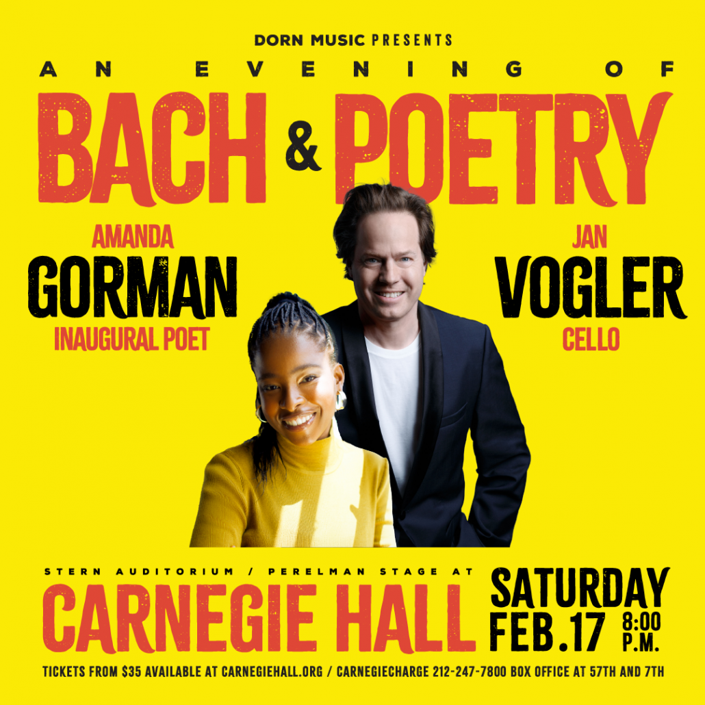 Amanda Gorman & Jan Vogler – BACH & POETRY – Dorn Music
