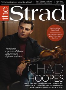 Chad Hoopes featured on the cover of November 2021 edition of The Strad ...